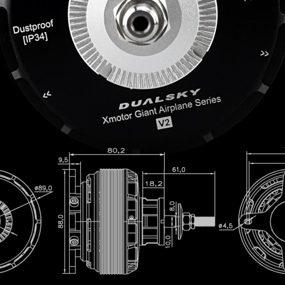 Dualsky GA4000.7 Motor V2 for Giant scale RC Plane